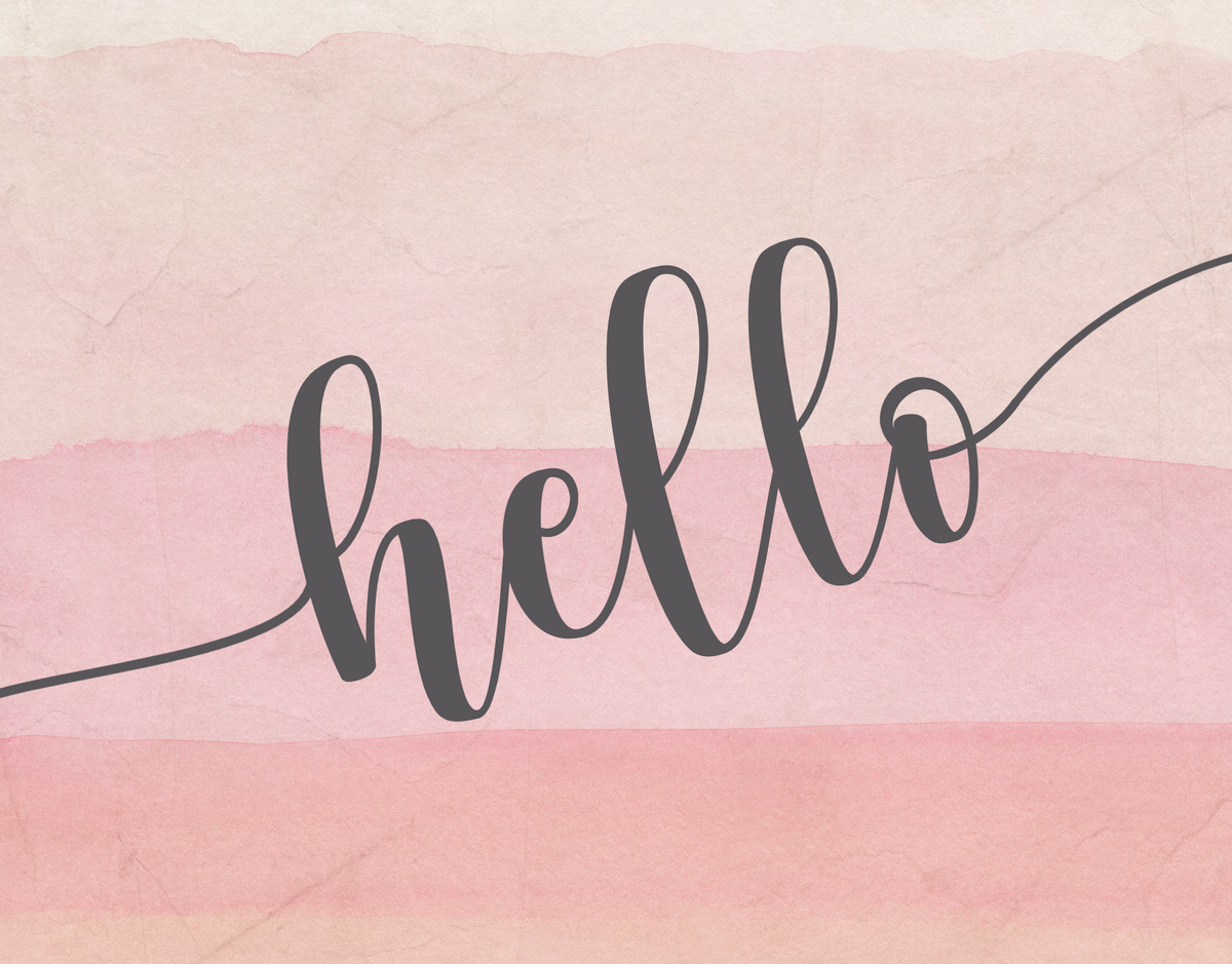 Hello Pink Card – mamabsmessages